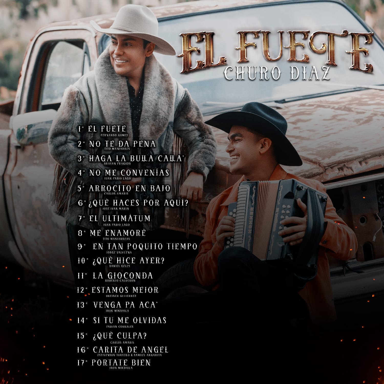 Lo Nuevo y Bueno del Vallenato: Churo Díaz presenta su albúm " El Fuete" – Costerisima Stereo
